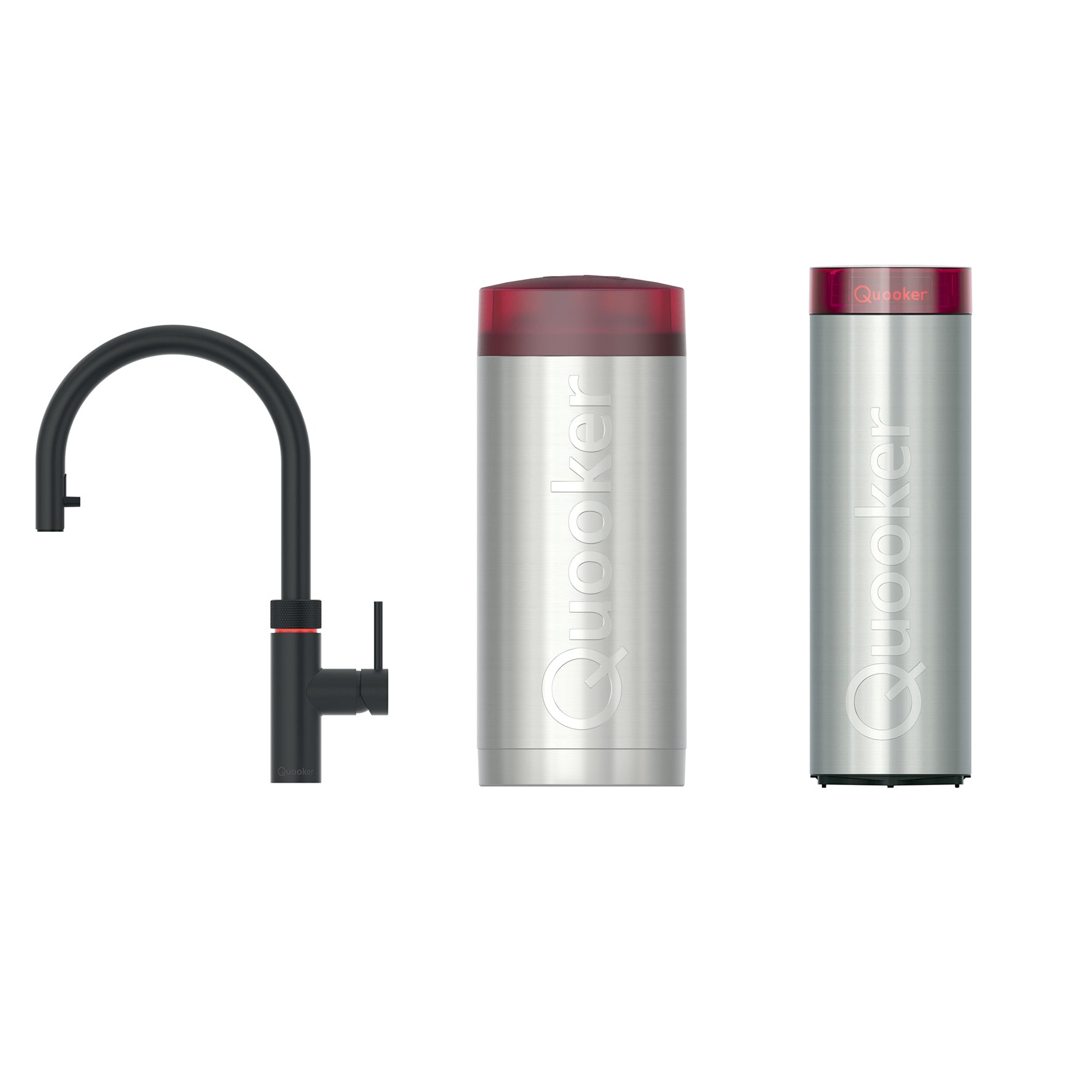 Quooker 3 in 1 Flex Black PRO7 Boiling Water Tap + CUBE – DB Domestic ...