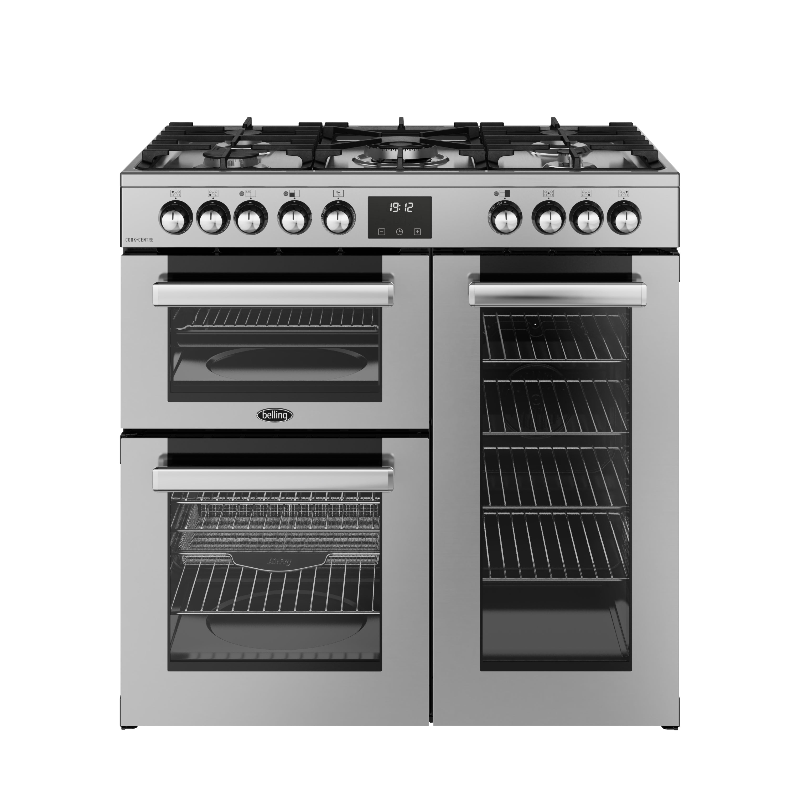 Belling RCA Cookcentre 90DF 90cm Dual Fuel Range Cooker 444411794 Stai ...