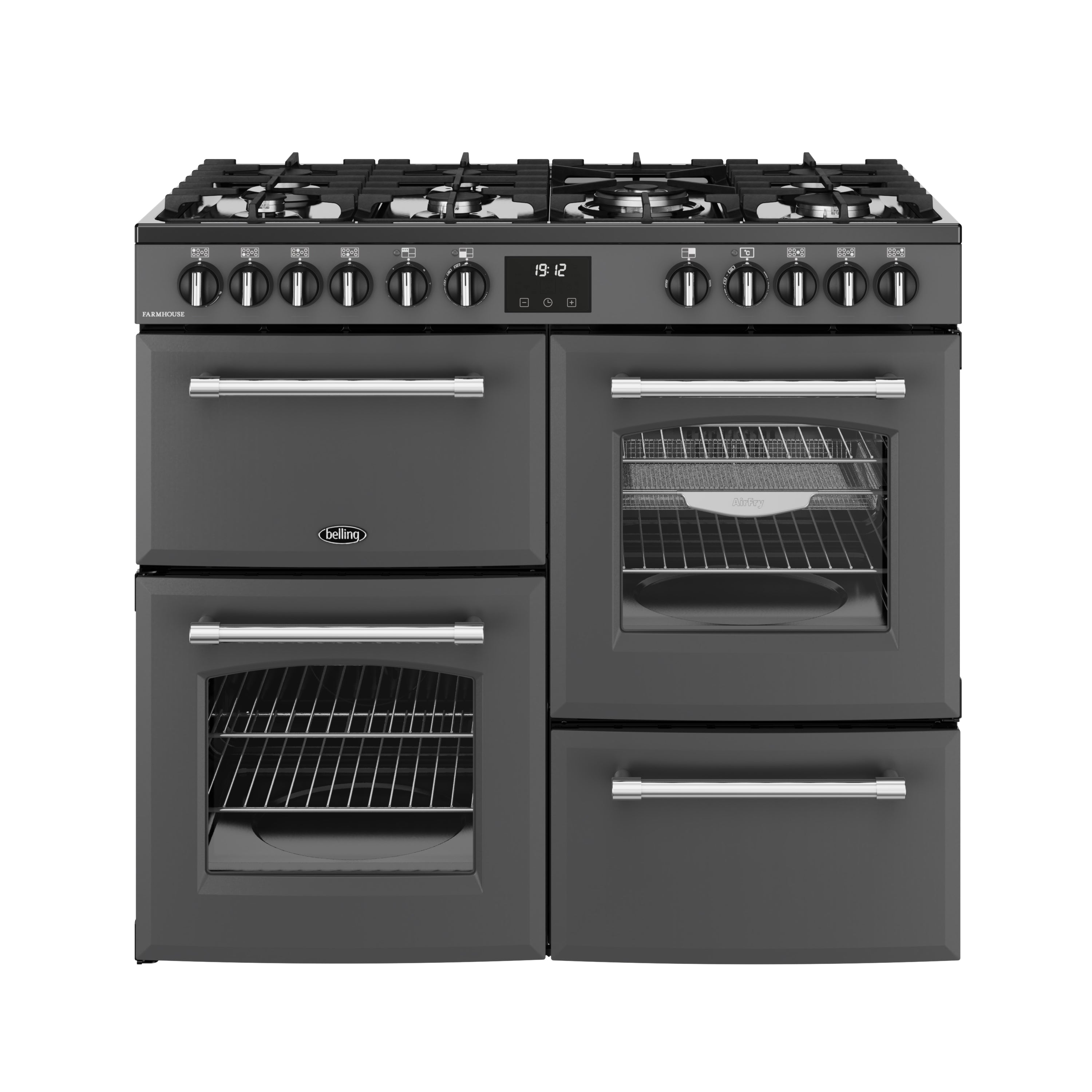Belling RCA Farmhouse 100DF 100cm Dual Fuel Range Cooker 444411828 Ant ...
