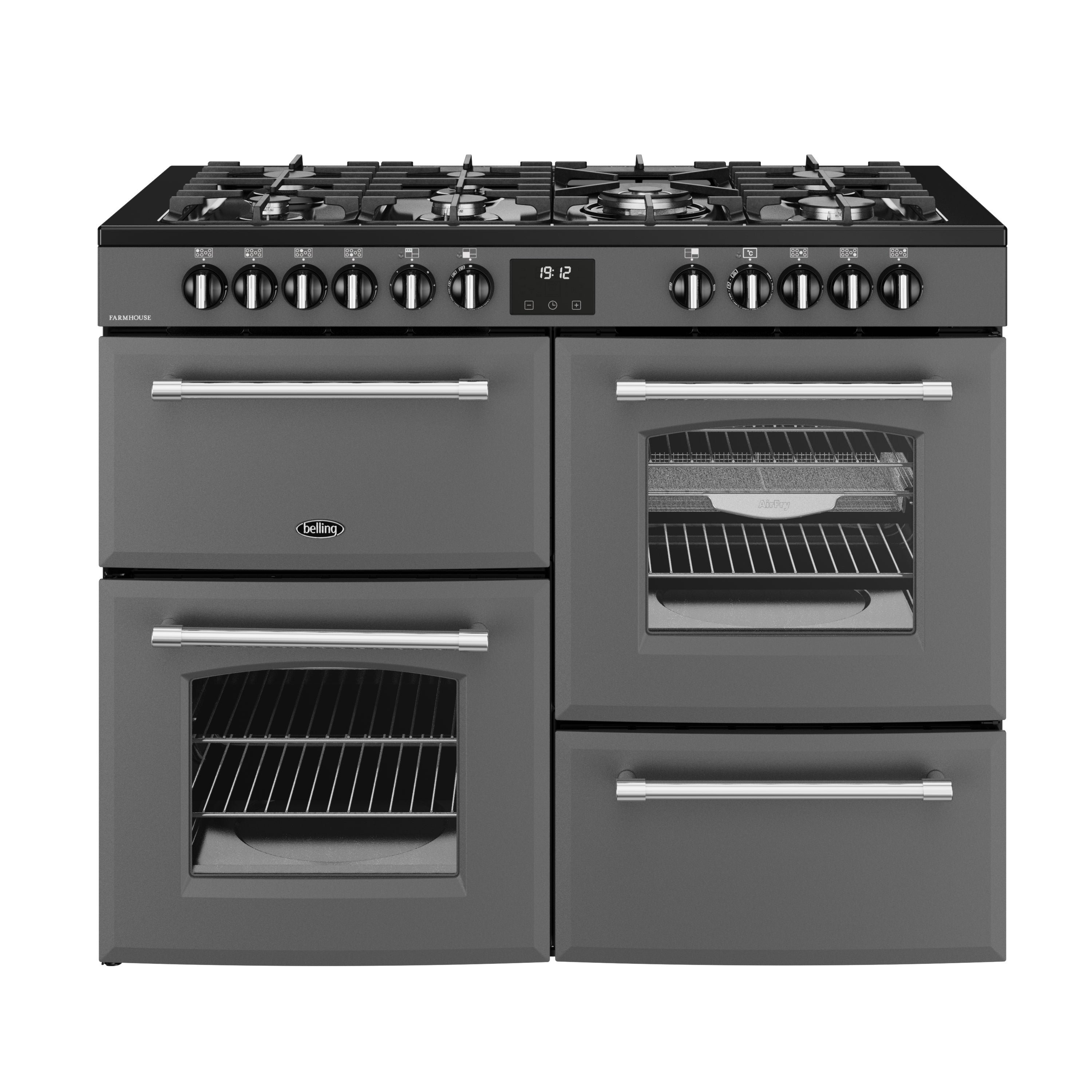 Belling RCA Farmhouse 110DF 110cm Dual Fuel Range Cooker 444411837 Ant ...