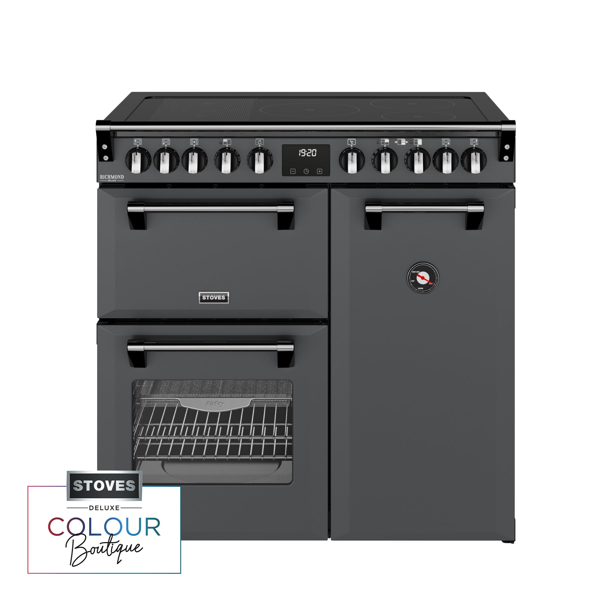 Stoves Richmond Deluxe 90cm Induction Range Cooker 444412009 Anthracit ...