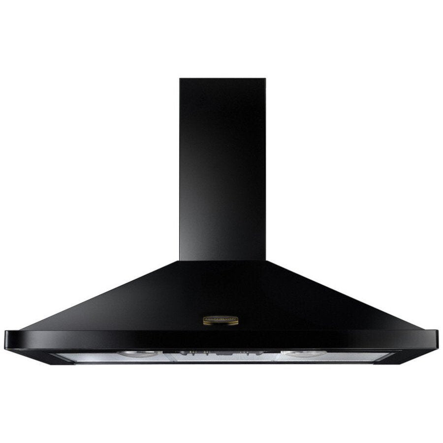 Rangemaster LEIHDC110BB 110cm Black / Brass Cooker Hood – DB Domestic ...