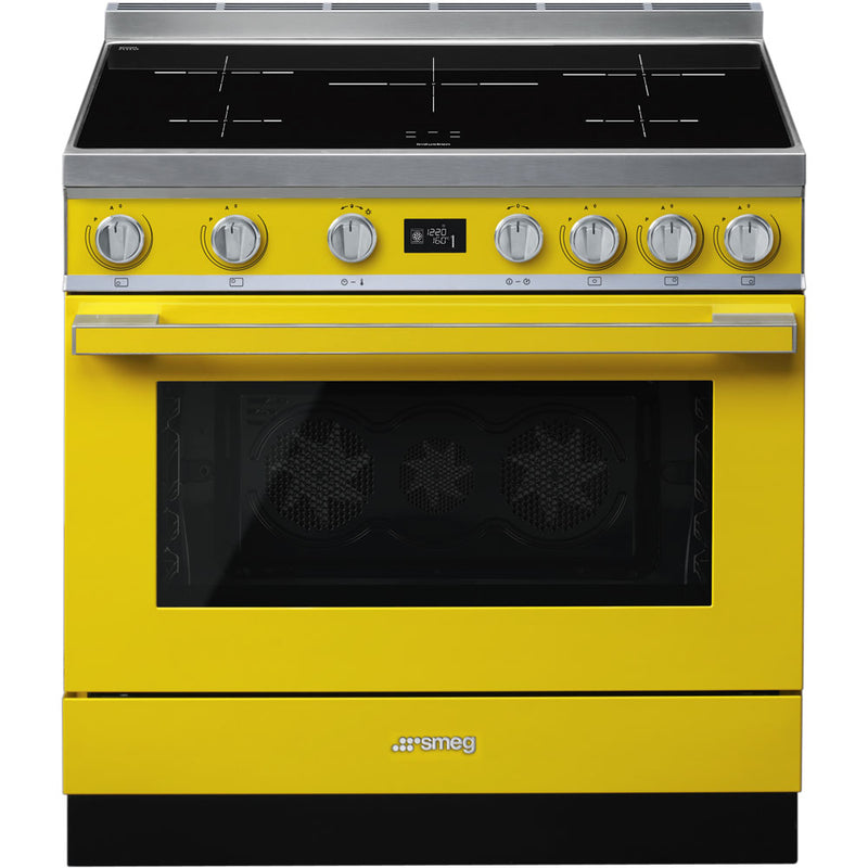 Smeg Portofino CPF9IPYW Yellow 90cm Induction Range Cooker – DB ...