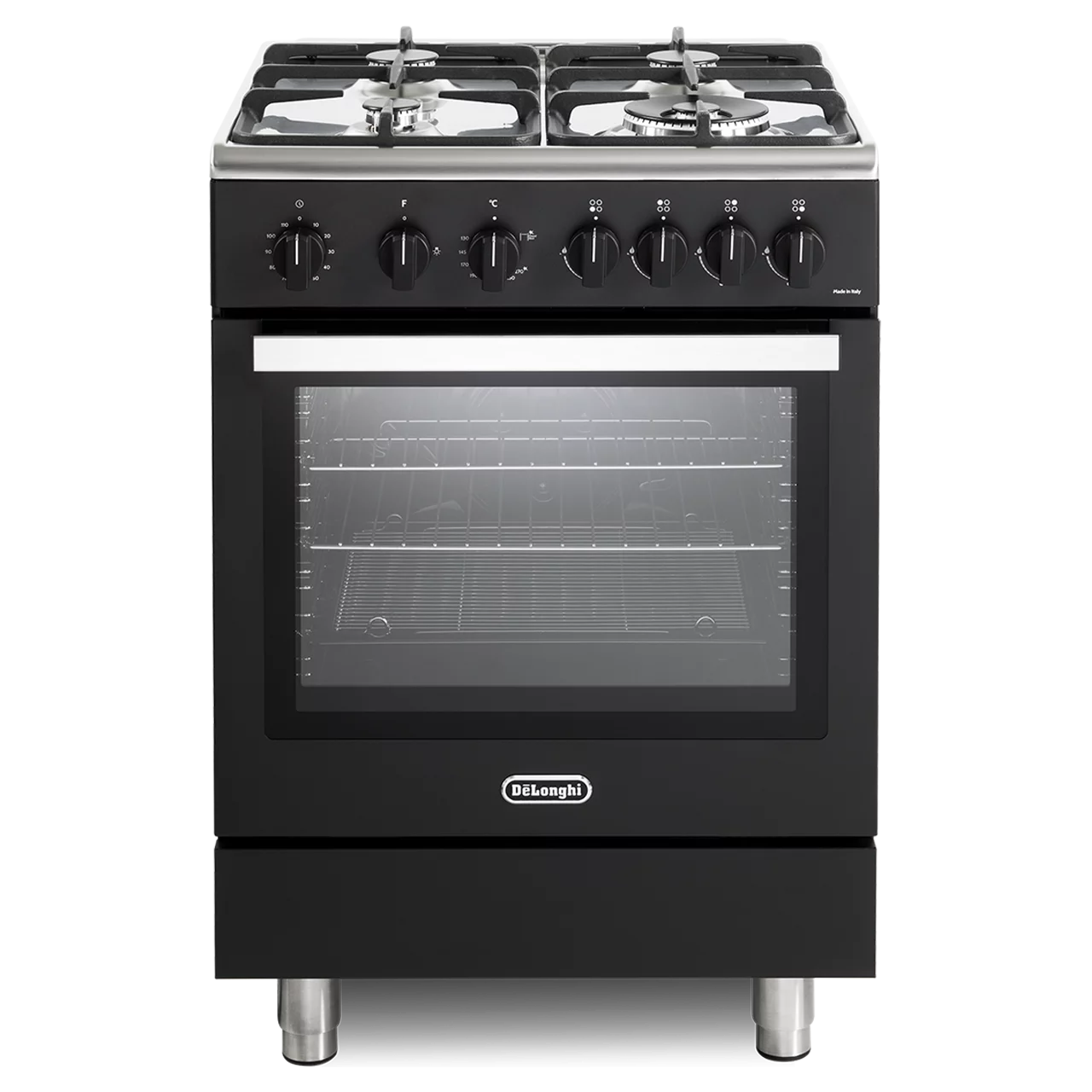 DeLonghi Modern 60cm Single Cavity Gas Range-Style Cooker DSC626G-1 BL ...