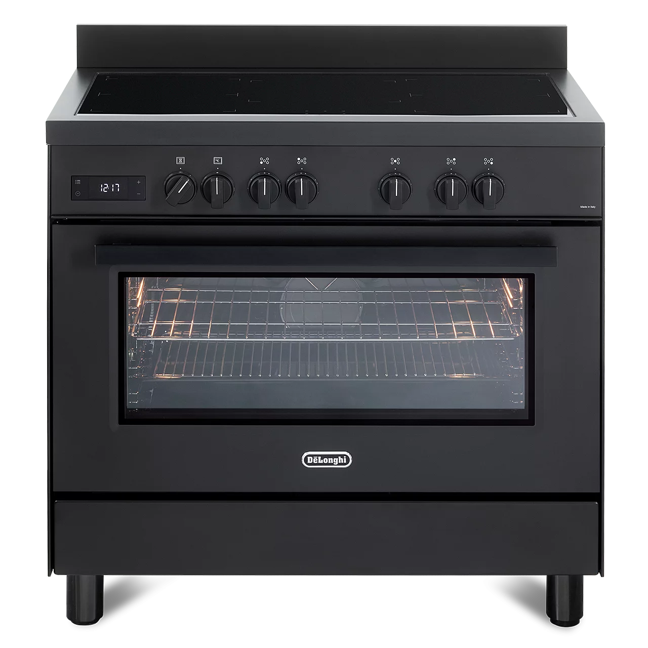 DeLonghi 90cm Single Cavity 5 Zone Induction Top Range Cooker DSR926IN ...