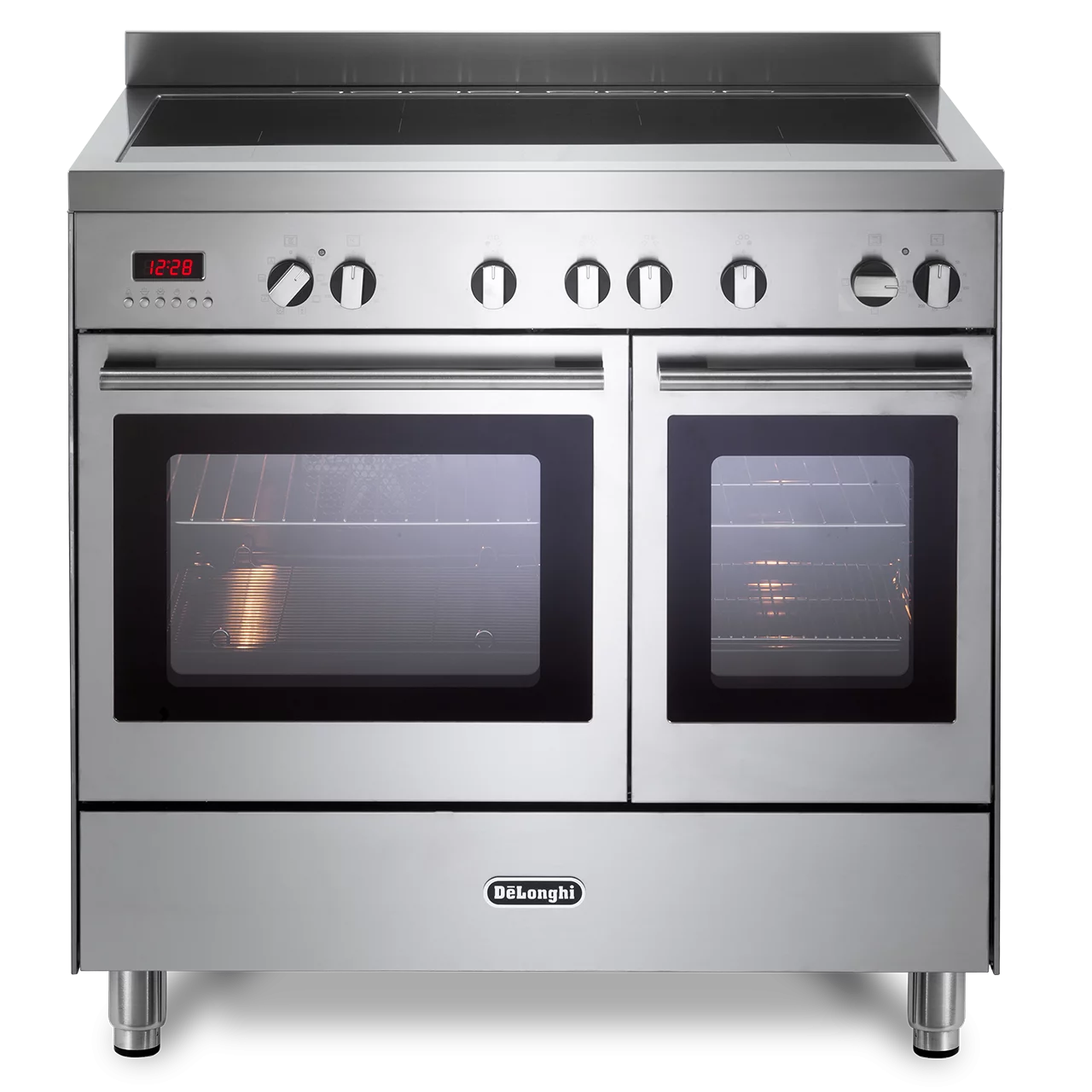 DeLonghi Modern 90cm Twin Cavity Induction Top Range Cooker DTR916-IND ...