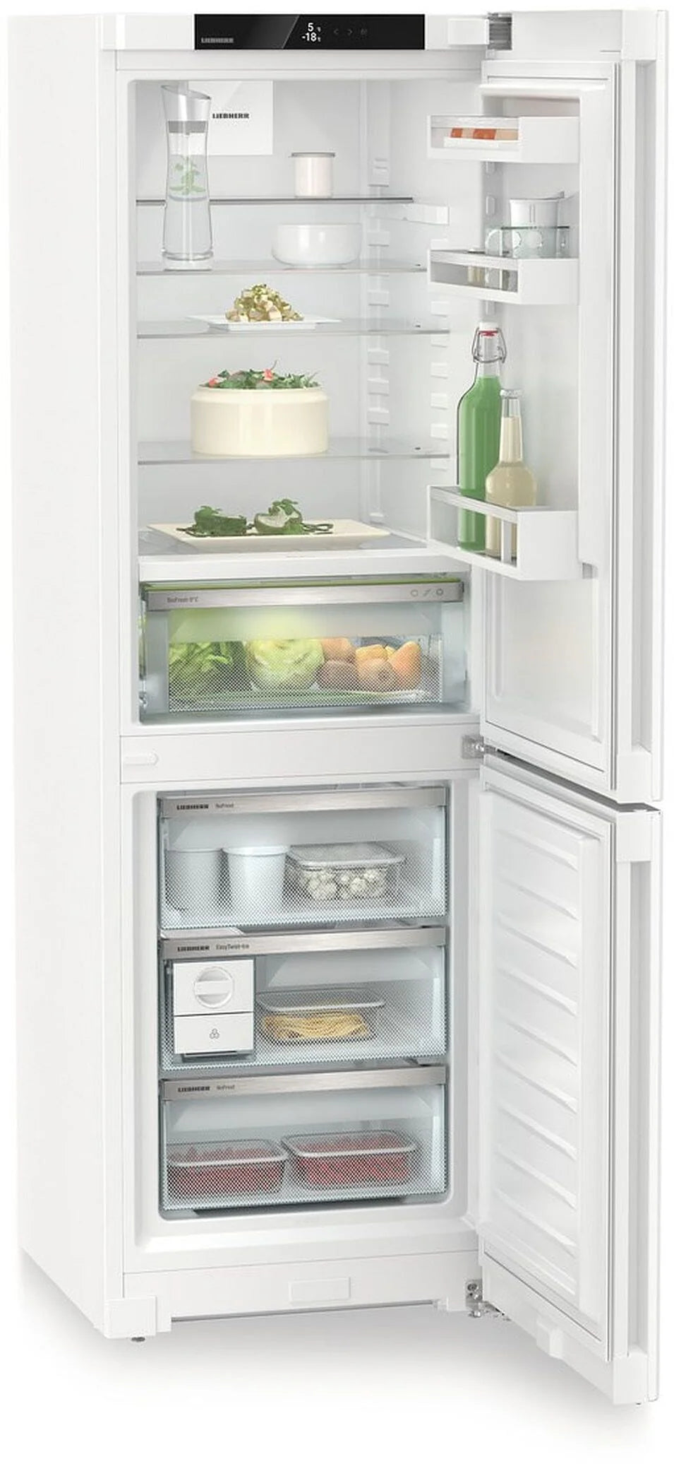 Liebherr Plus CBNc5223 Freestanding White Frost Free Fridge Freezer ...