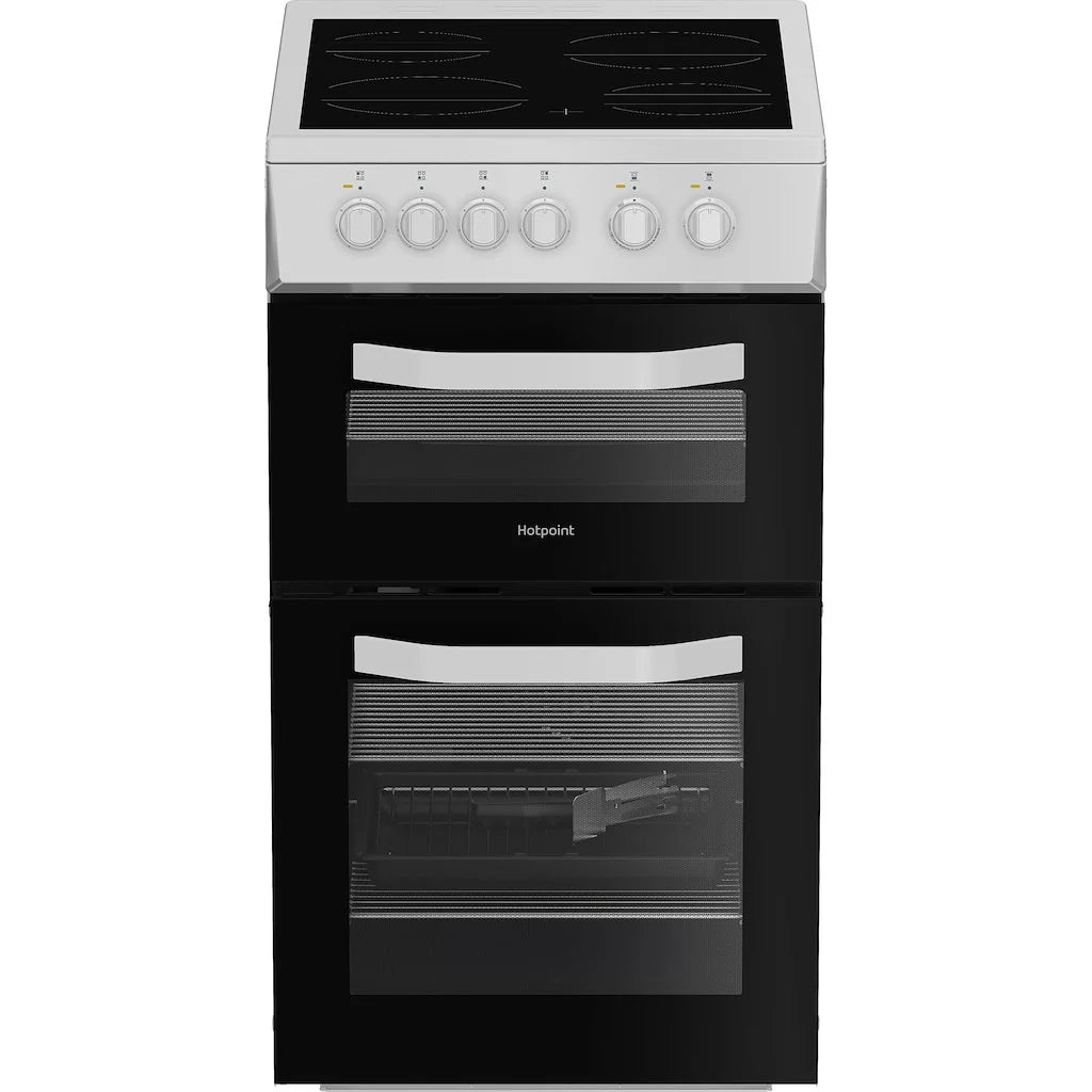 Hotpoint HTE5VCW 50cm Freestanding Electric Cooker – DB Domestic Appliances