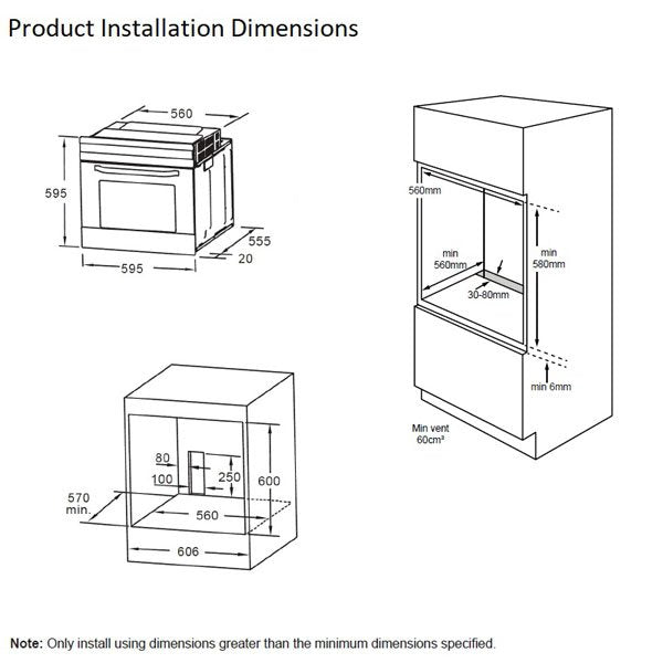 Belling | BI603MFPY | Built In Electric Single Oven – DB Domestic ...